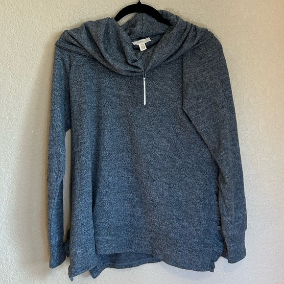 Cupio | Sweaters | New Gray Cowl Neck Sweater | Poshmark